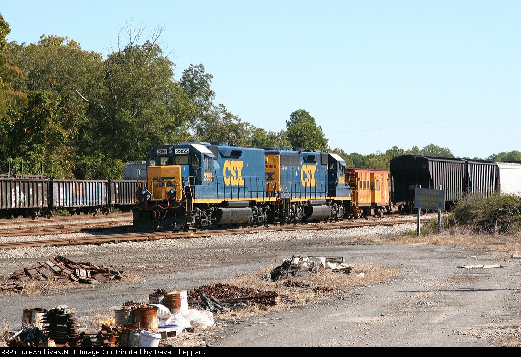CSXT 2355/6955 at Fitzgerald, GA